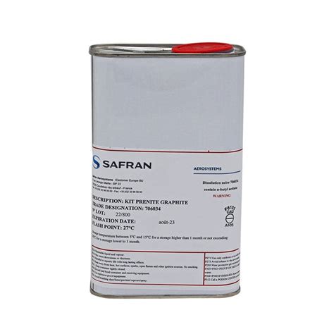 Safran Aerosystems Phenite Graphite Kit 706034 1 Litre Can