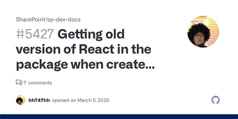 Getting Old Version Of React In The Package When Create Sharepoint Webpart · Issue 5427