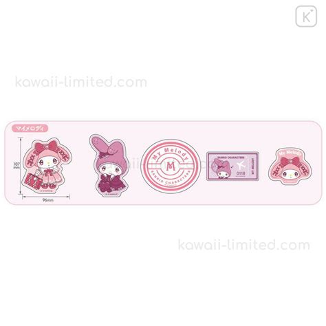 Japan Sanrio Vinyl Sticker Set My Melody Travel Lady Kawaii Limited