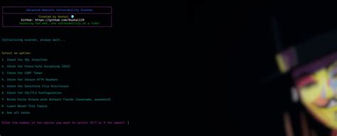 Cybersecurity Python Vulnerabilityscanning Websecurity Github Kushal Pipaliya