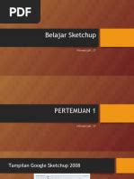 Membuat Atap Pada Sketchup - Tutorial Sekecap | PDF