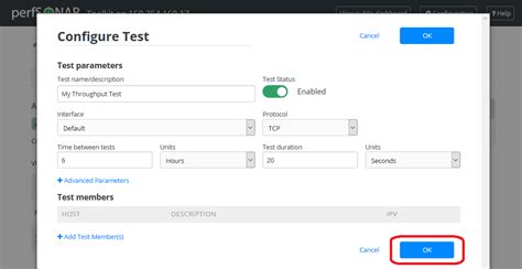 Configuring Regular Tests PerfSONAR Toolkit Documentation
