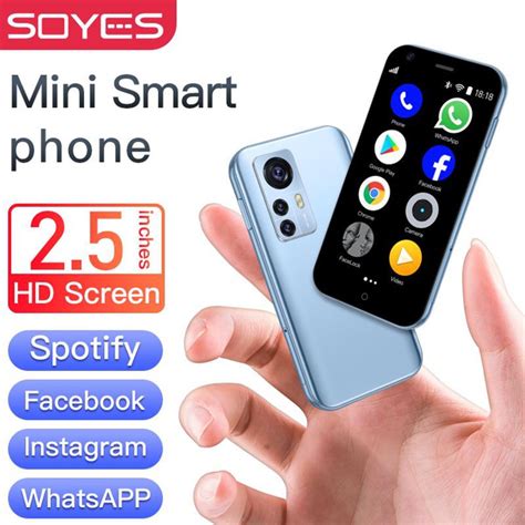 New Soyes 2 5 Inch Mini Smartphone Android 6 0 1gb Ram 8gb 4gb Rom Quad Core 3g 4g Small Celular