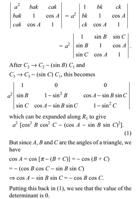 Matrices And Determinants MCQ Questions And Answers Part PrepBharat