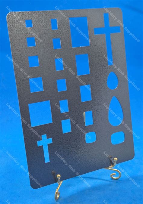 Square Rectangle Cross Mixed Lapidary Slab Supplies