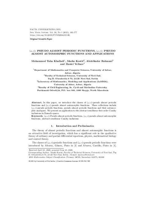Pdf Andomegac Pseudo Almost Periodic Functions Andomegac Pseudo