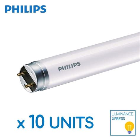 Philips Led Ecofit Tube 1200mm 16w 765 T8 C W Starter [10 Units] Building Materials Online
