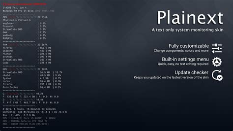 github jax core plainext rainmeter skin built entirely with only