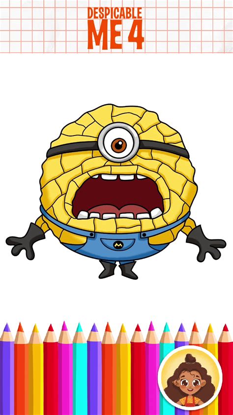 How To Draw Mega Minion Jerry Step By Step Art Tutorial Tiktok
