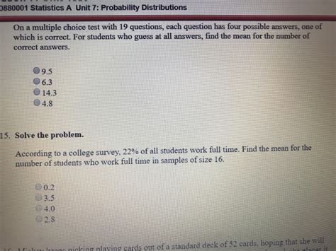 Solved 1 20 Need Some Help This Is Not Complex Statistics