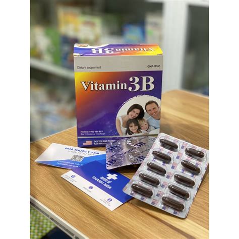 Vitamin 3b Giúp Bổ Sung Và Dự Phòng Thiếu Hụt Vitamin B1 B6 B12 Cho