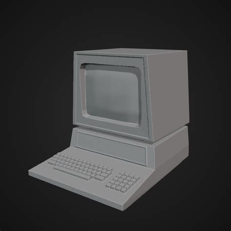 Stl File Diorama Miniature Computer Retro R2 🖥️ ・3d Printable Model To