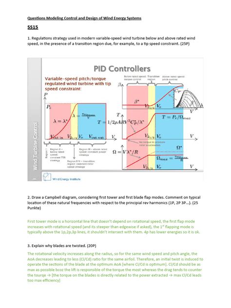 Questions Modeling Control And Design Of Wind Energy Systems658 Pdf Turbine Wind Turbine