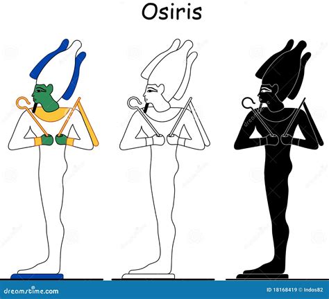 Egyptian God Osiris Drawing