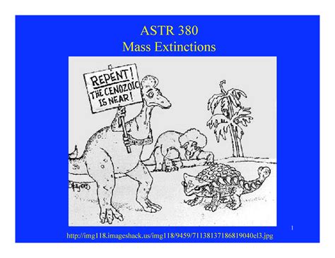 Slides 12 Mass Extinctions Astronomy 1 Astr 380 Mass Extinctions