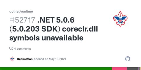 Net 506 50203 Sdk Coreclrdll Symbols Unavailable · Issue 52717