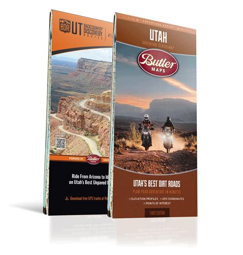 Utah Backcountry Discovery Route Map Utbdr Utah Bdr Series Map