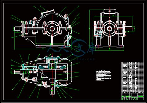 一级圆锥齿轮减速器（cad图纸 Solidworks三维建模）课程设计 人人文库网