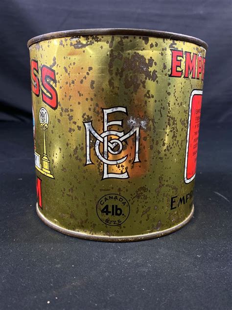 Vintage 4lb Empress Brand Strawberry Jam Tin