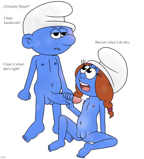 Post 6461960 Animated Grouchysmurf Helixartist Sassette Thesmurfs