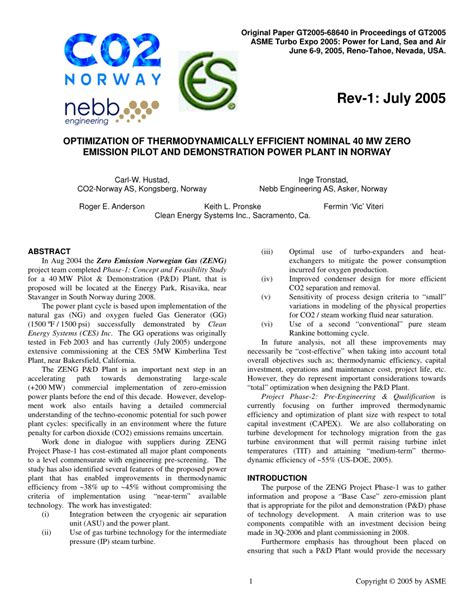 Pdf Optimization Of Thermodynamically Efficient Nominal 40 Mw Zero