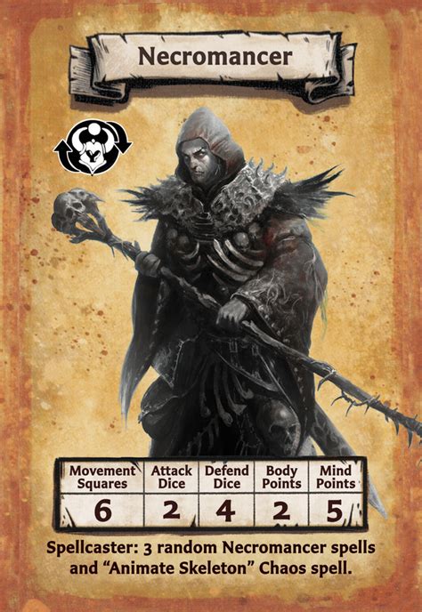 Necromancer and Necromancy spells + undead monsters : r/Heroquest