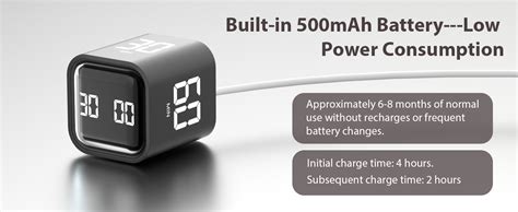 Cube Pomodoro Timer Smart Productivity Timer 5 10 30 60 Minutes And Custom Countdown