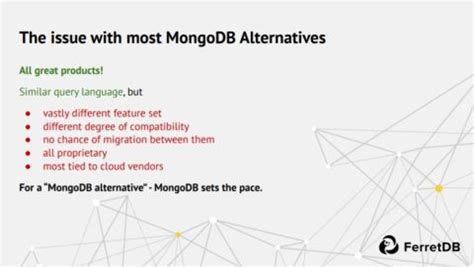 The Current State Of MongoDB Alternatives FerretDB