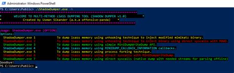 Github Offensive Pandashadowdumper Shadow Dumper Is A Powerful Tool
