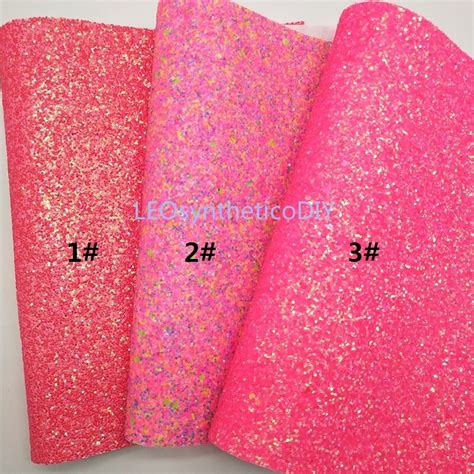 Mini Roll 30x134cm Roze Glitter Fabirc Chunky Gli Vicedeal