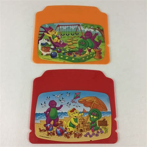 Barney And Friends Learning Laptop Replacement Cards Disc Cartridges