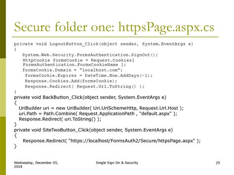 single sign on and security ppt download
