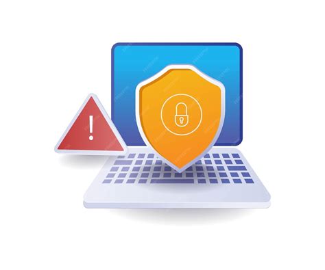 Premium Vector Personal Computer Security Data Warning