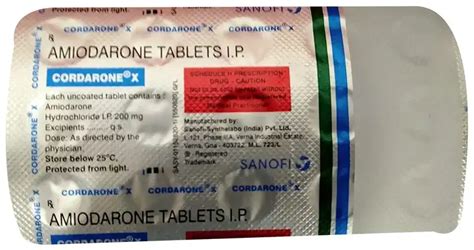 Cordarone Amiodarone Tablet Silk Pharmacy