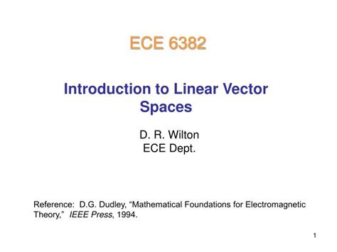 Ppt D R Wilton Ece Dept Powerpoint Presentation Free Download Id 3278921