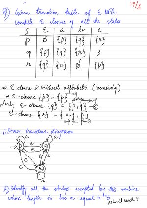 Compiler Design HAND WRITTEN NOTES Theory Of Computation Formal Languages Studocu