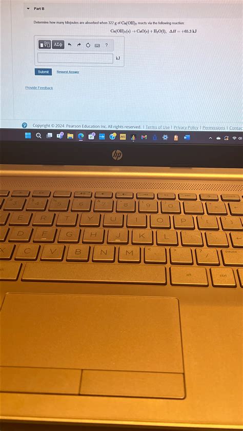 Solved Part Bdetermine How Many Kilojoules Are Absorbed When