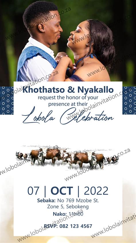 Best Lobola Invitation Templates From R9000