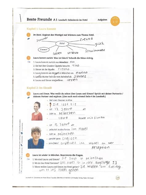 Beste Freunde A 1 Leseheft Geheimnis Im Hotel Pdf