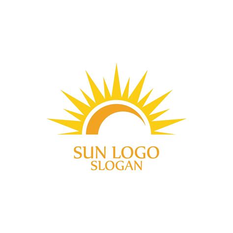 Sun Icon Logo Design Template 14658459 Vector Art At Vecteezy