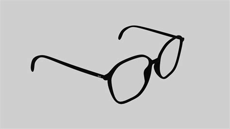 Square Half Frame Glasses 3d Model Turbosquid 2410394