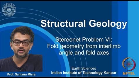 Iitk Nptel Structural Geologylab 07 Stereonet Fold Geometry From Interlimb Angle And Fold