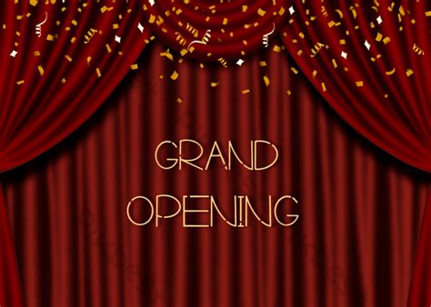 빨간 커튼 오프닝 그랜드 배경 Psd 무료 다운로드 Pikbest
