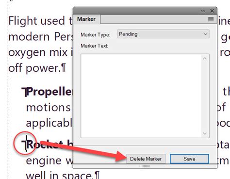 How To Use Framemaker Pending Marker Technical Communication Center