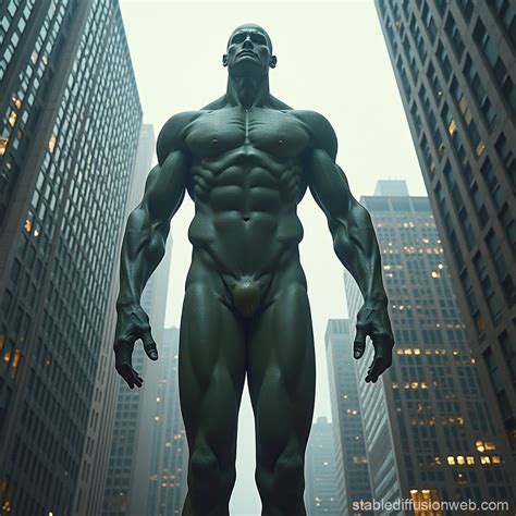 City Giant Macrophilia Male Stable Diffusion Online