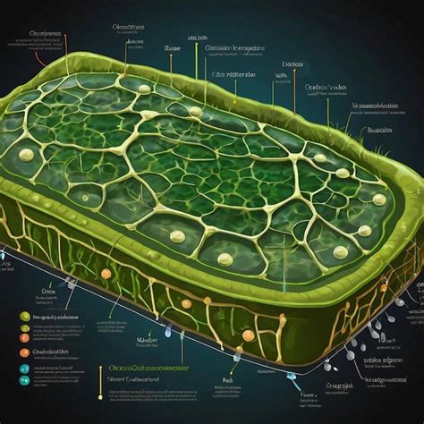 Chloroplast Photosynthesis Infographic Elements Chloroplast Organelles