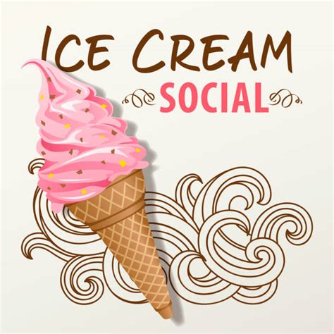 Ice Cream Social Clip Art Free 50 Koleksi Gambar