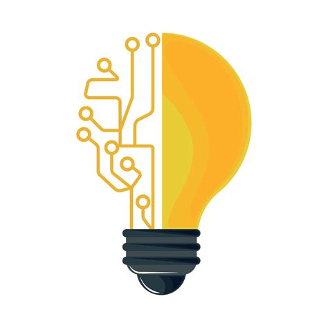 Light Bulb Technology 10796121 Vector Art At Vecteezy