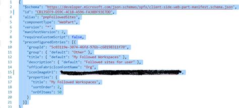 sharepoint online spfx issue in webpart manifests json