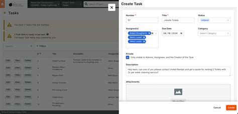 Tasks Tool Now Assign Tasks To Multiple Users Procore